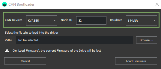 Updating DEN-NET-C (CANopen option)